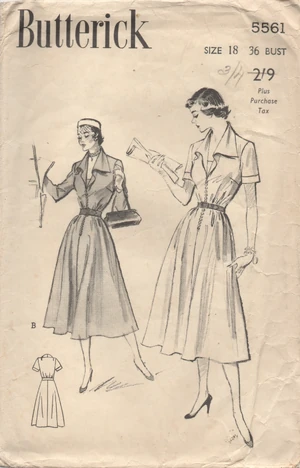 Butterick 5561 A | Vintage Sewing Patterns | Fandom