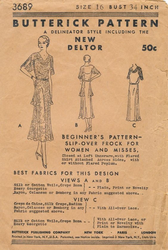 Butterick 3689 C | Vintage Sewing Patterns | Fandom