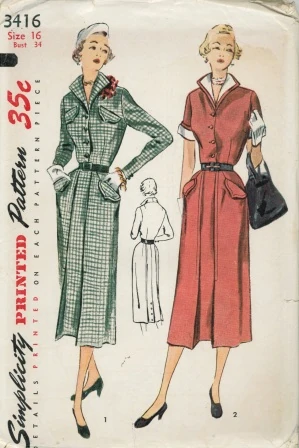 Simplicity 3416 | Vintage Sewing Patterns | Fandom