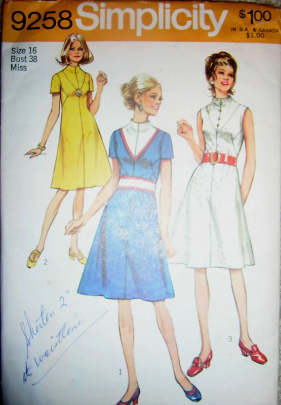 Simplicity 9258 | Vintage Sewing Patterns | Fandom