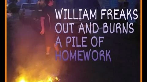 burning homework