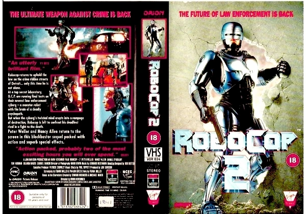 Robocop 2 Dvd