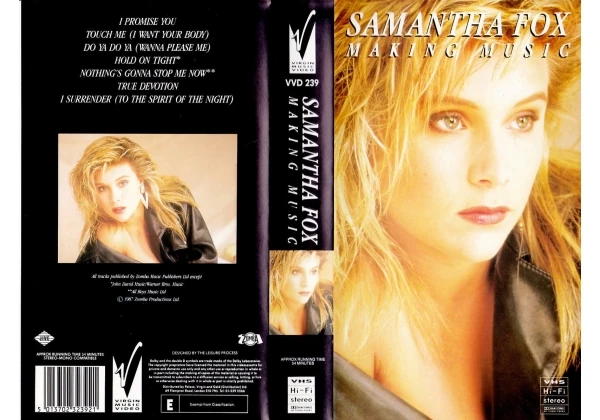 Samantha Fox – Making Music | Virgin Video Wiki | Fandom