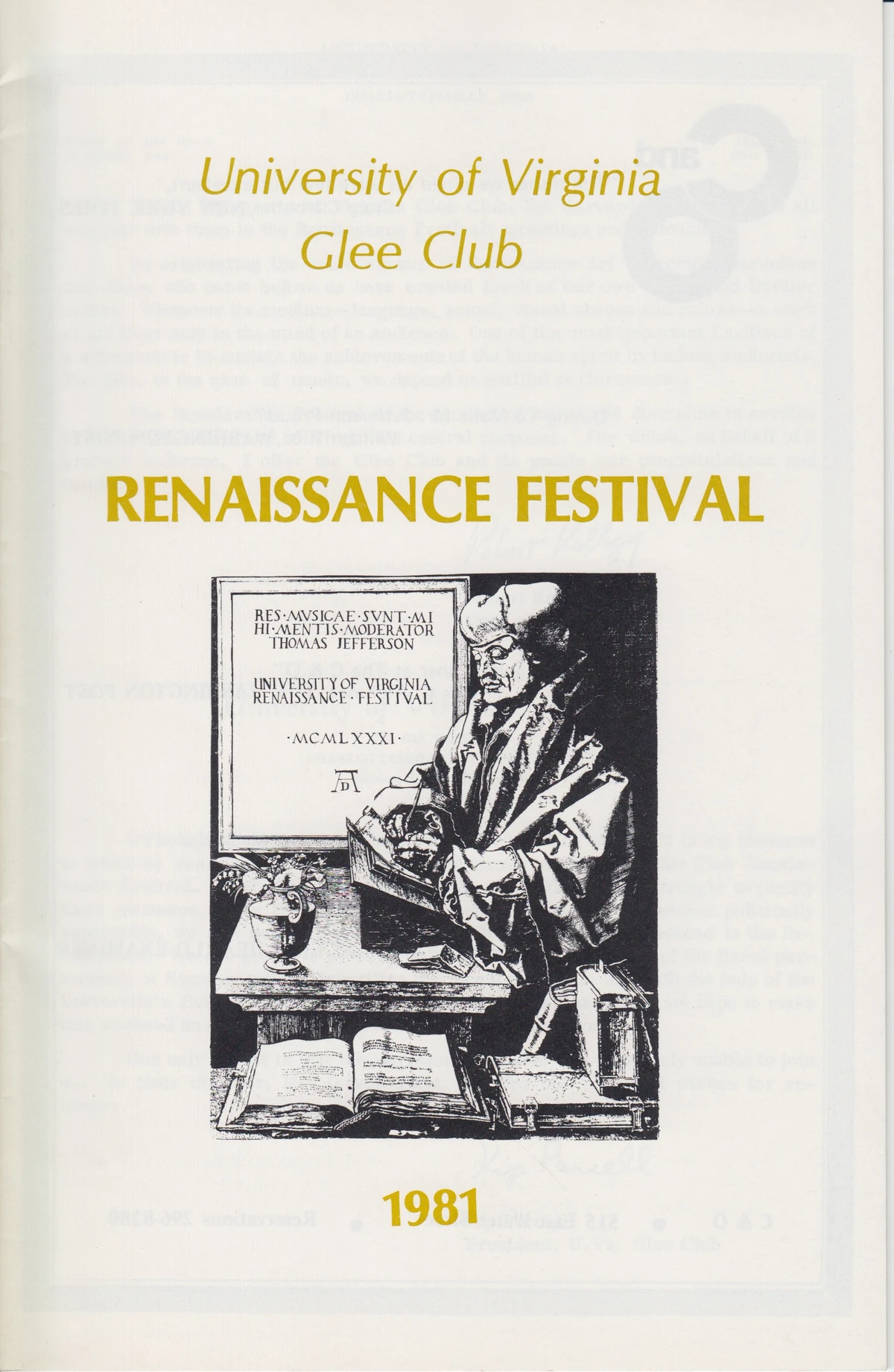 Renaissance Festival (1981) | Virginia Glee Club Wiki | Fandom