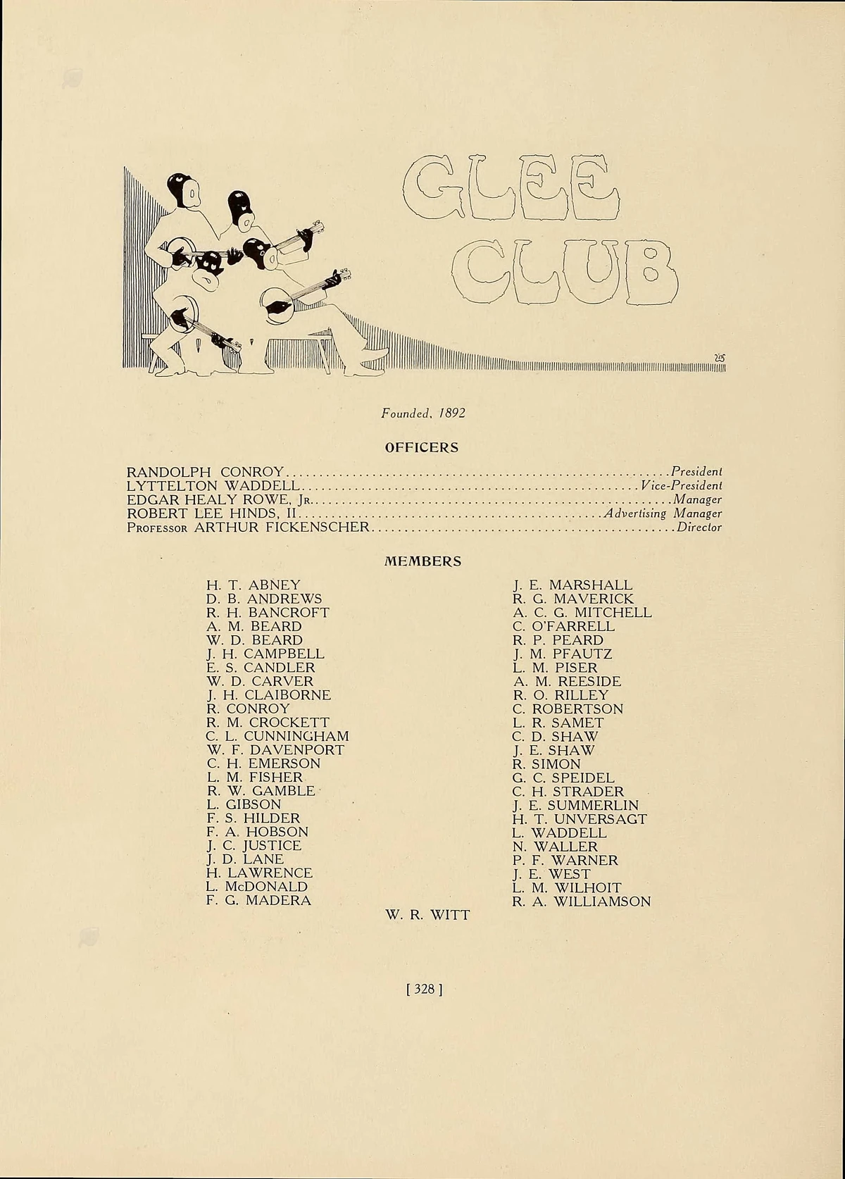 Glee Club 1923-1924 season | Virginia Glee Club Wiki | Fandom