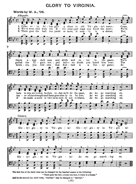 Glory to Virginia | Virginia Glee Club Wiki | Fandom