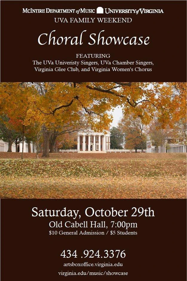 Choral Showcase (2011) | Virginia Glee Club Wiki | Fandom