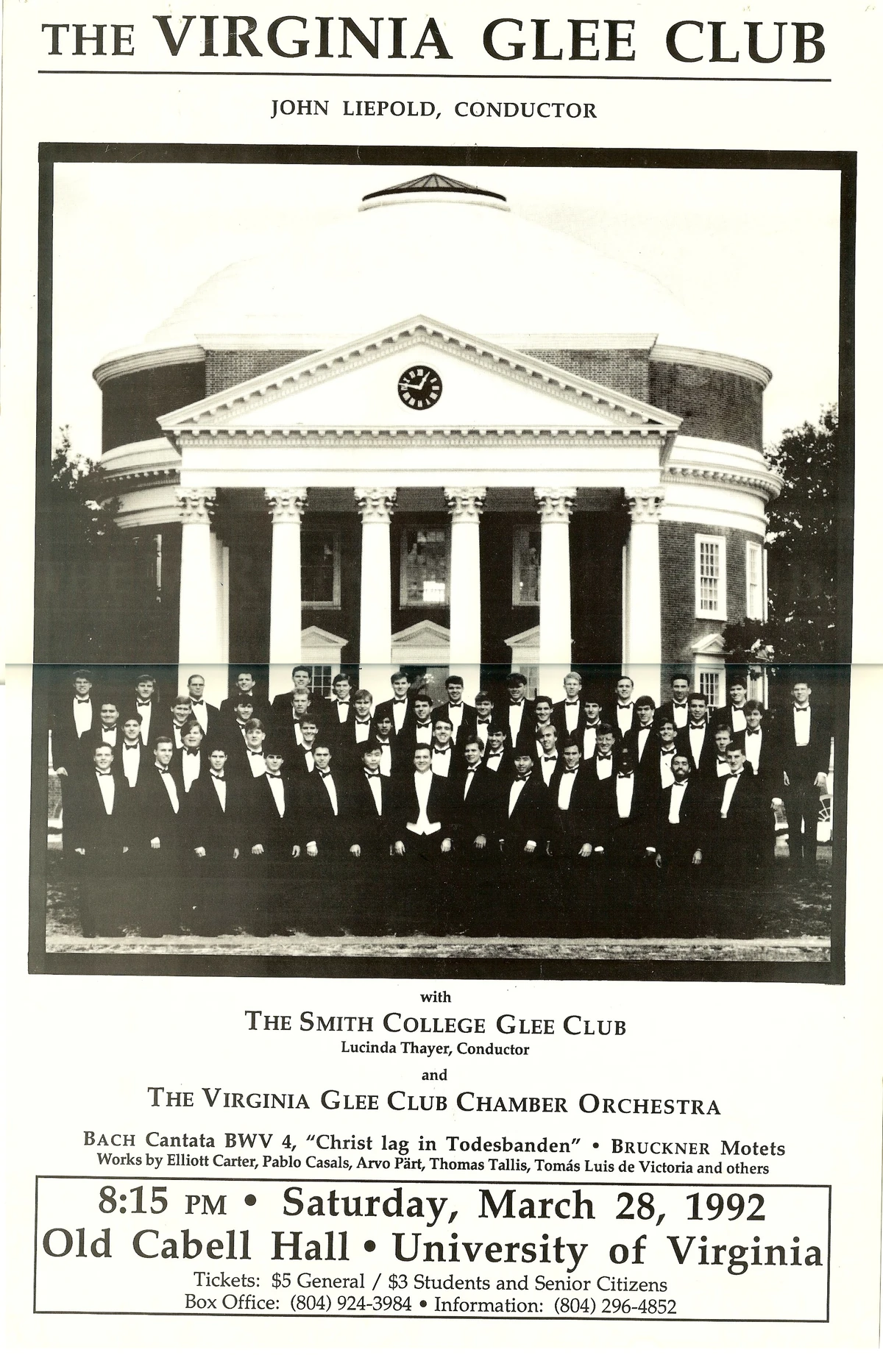 Spring Concert (1992) | Virginia Glee Club Wiki | Fandom