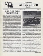 Glee Club Newsletter (Spring 1989) | Virginia Glee Club Wiki | Fandom
