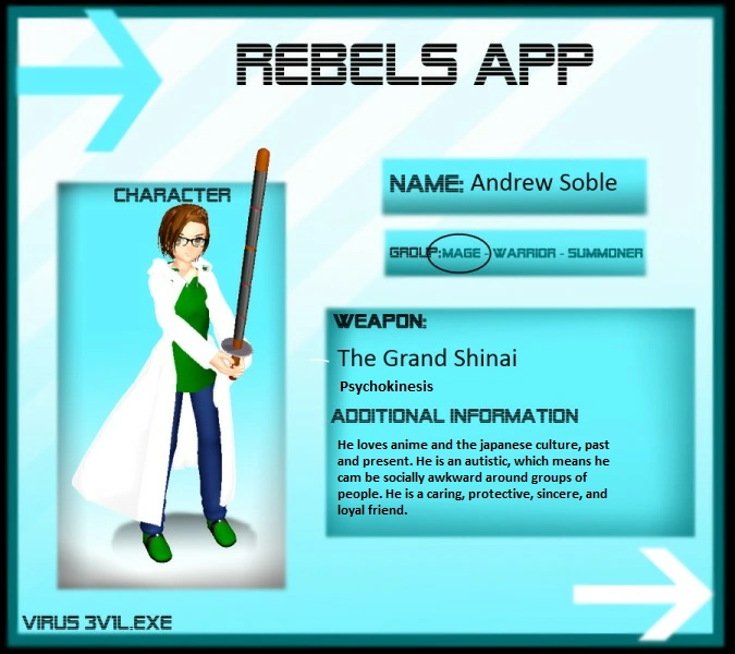 Andrew Sable | VIRUS 3v1L.exe Wiki | Fandom