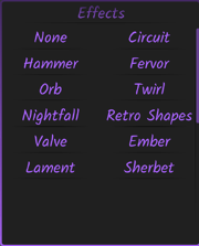 Effects | Visare Wiki | Fandom