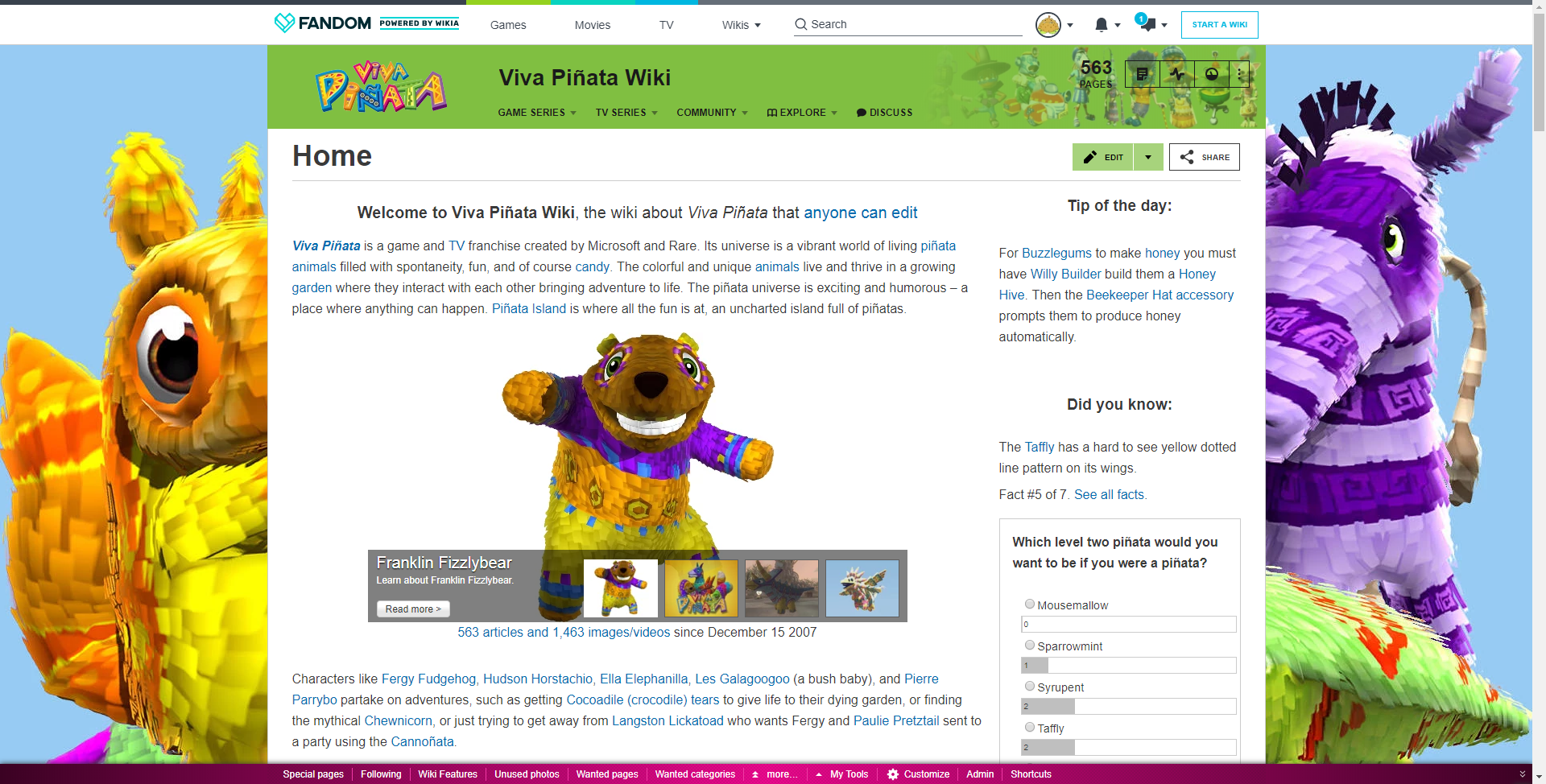 Viva Piñata Wiki (Website) | Viva Piñata Wiki | Fandom