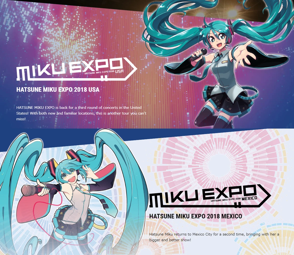HATSUNE MIKU EXPO 2018 USA & MEXICO | Vocaloid Wiki | Fandom