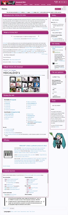 Vocaloid Wiki:About | Vocaloid Wiki | Fandom
