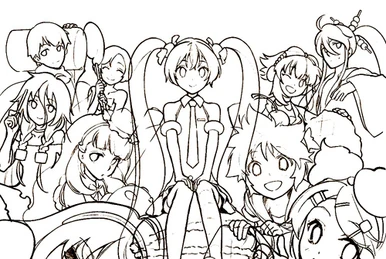 Vocaloid Group Coloring Pages
