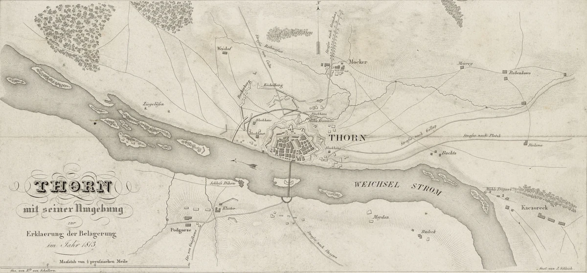 Plan von Thorn mit seiner Umgebung | Von Bastille bis Waterloo. Wiki ...