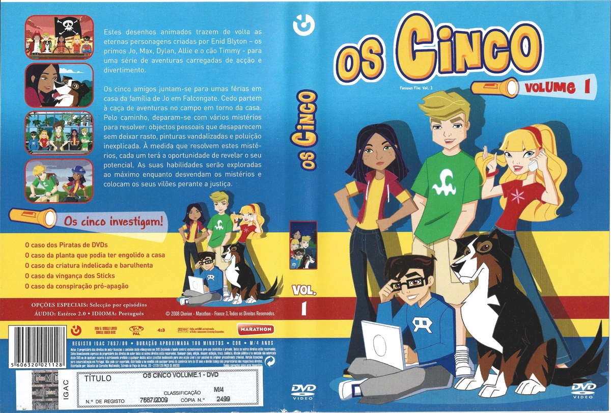 Lista de lançamentos de Os Cinco em Acção | Wiki Dobragens Portuguesas ...