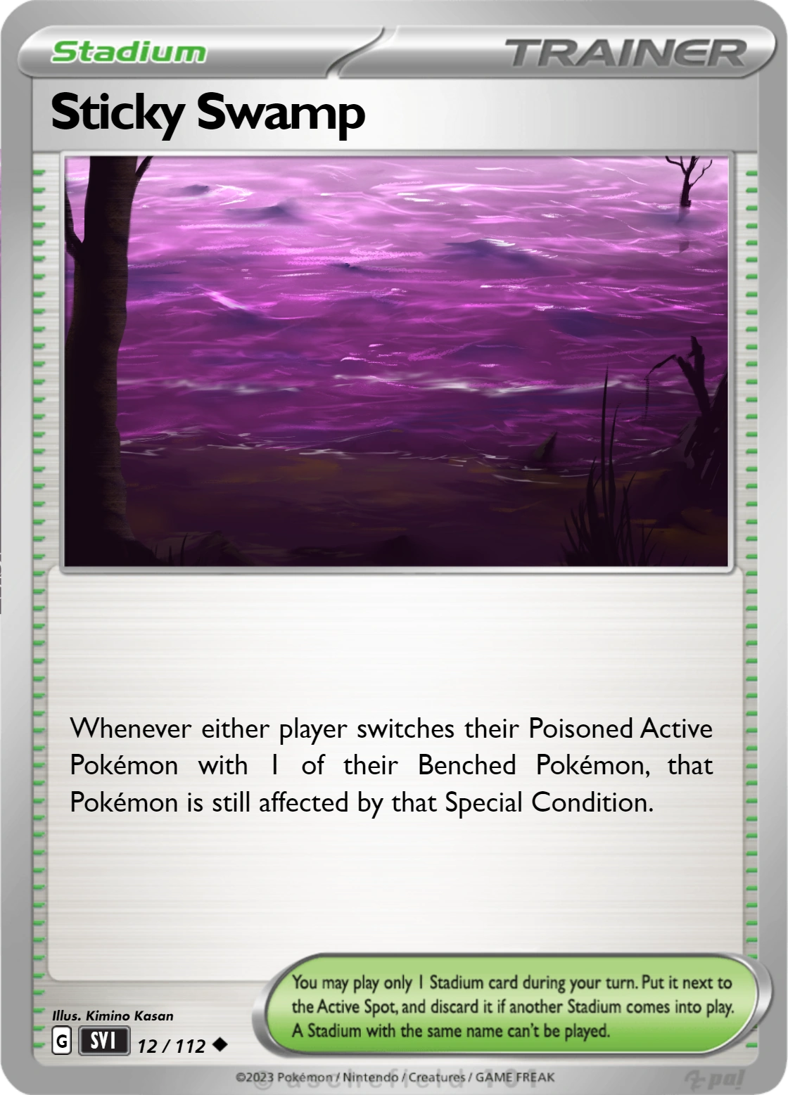 Sticky Swamp - /vp/55016504 | /vp/ Pokémon Card Faking Contest Wiki ...