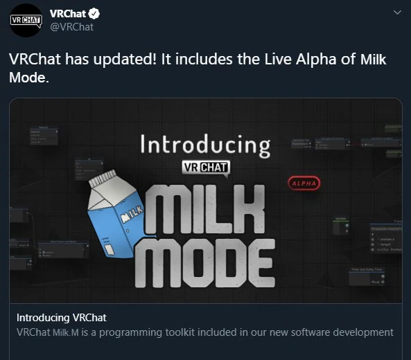 VRChat Milk Mode Manual | VRChat Legends Wiki | Fandom