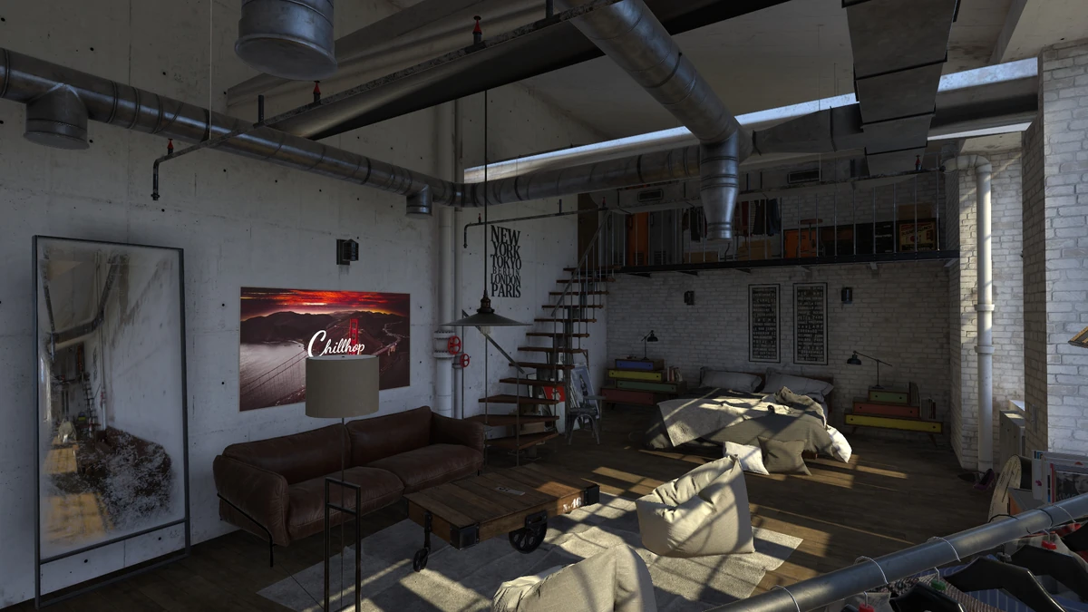 Loft Apartment | VRChat Legends Wiki | Fandom