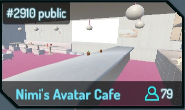 Nimi's Avatar Cafe | VRChat Worlds Wiki | Fandom