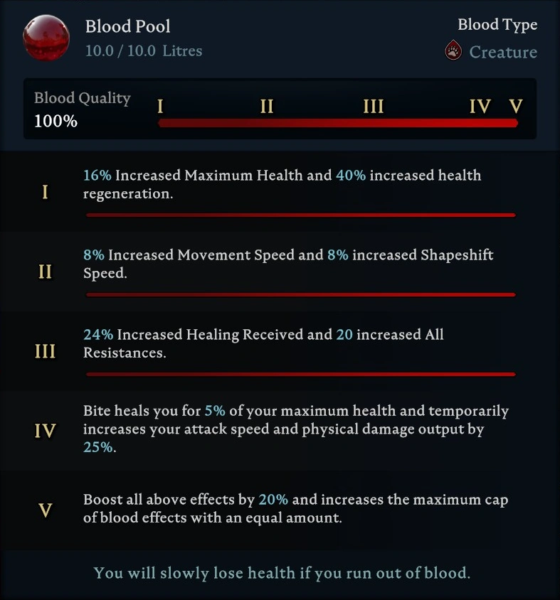 Blood | VRising Wiki | Fandom