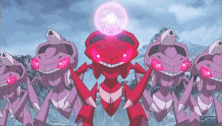 Mewtwo Vs Genesect Gif