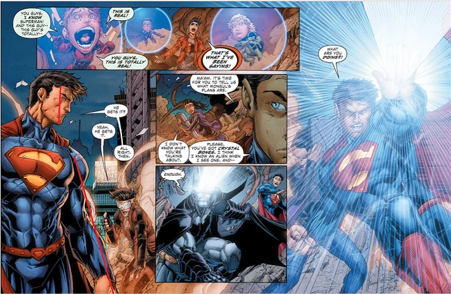 User blog:Yar R ağı 7k/ Superman blocks a beam of light from Batman ...