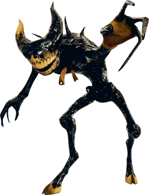 how to draw the ink demon from bendy and the ink machine