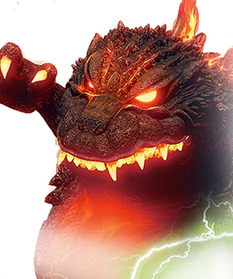 godzilla lutando com fire red