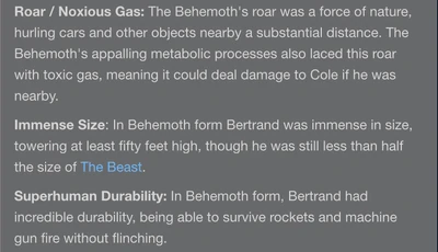 User blog:The Real Eugene Sims/InFAMOUS: Beast Strength Revised | VS ...