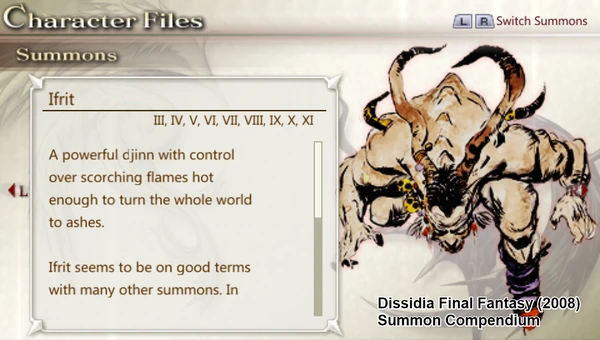 User blog:TartaChocholate/Final Fantasy - Some Summon Stuff | VS ...