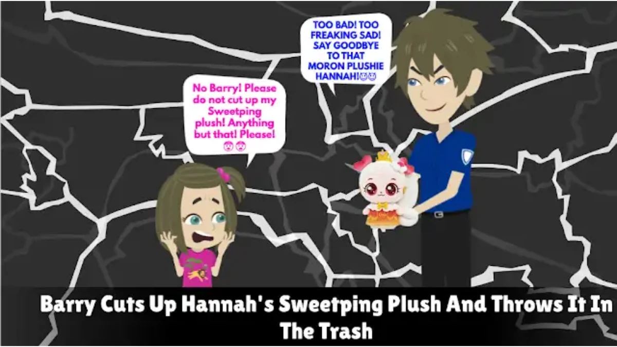 Barry Cuts Up Hannah's Sweetping Plush and Throws It In The Trash ...