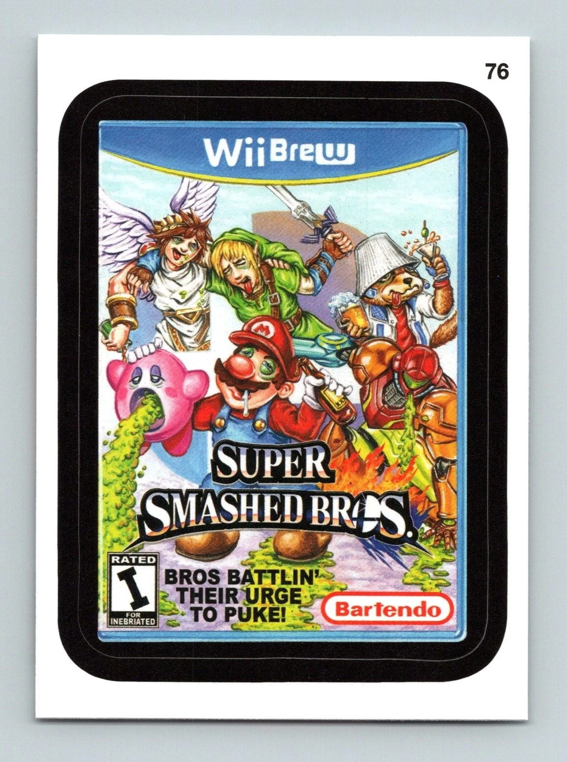 Super Smashed Bros. | Wacky Packages 1st Series 2015 Wiki | Fandom