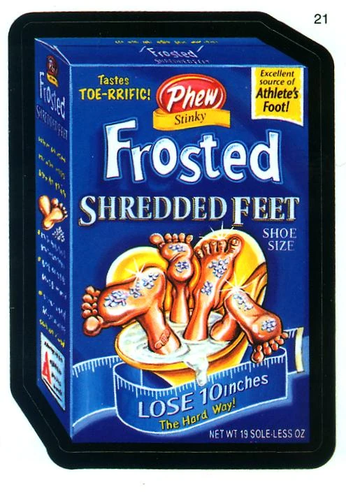 Frosted Shredded Feet | Wacky Packages Wiki | Fandom