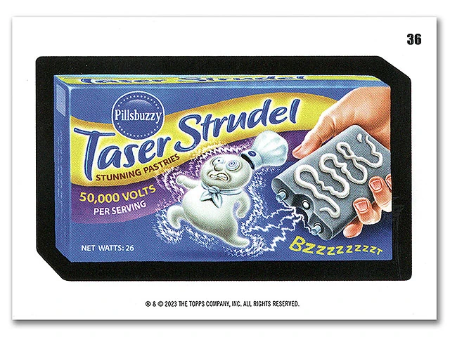 Taser Strudel | Wacky Packages Wiki | Fandom