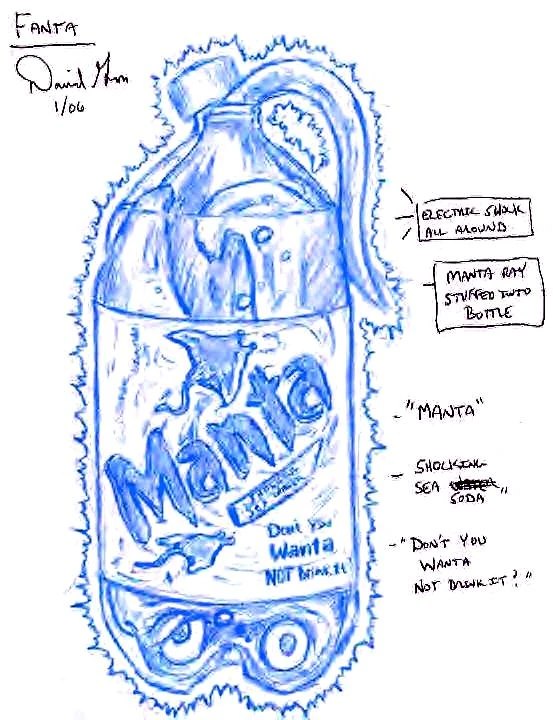 Manta Shocking Sea Soda | Wacky Packages Wiki | Fandom