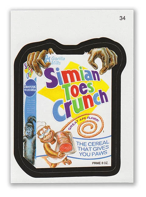 Simian Toes Crunch | Wacky Packages Wiki | Fandom