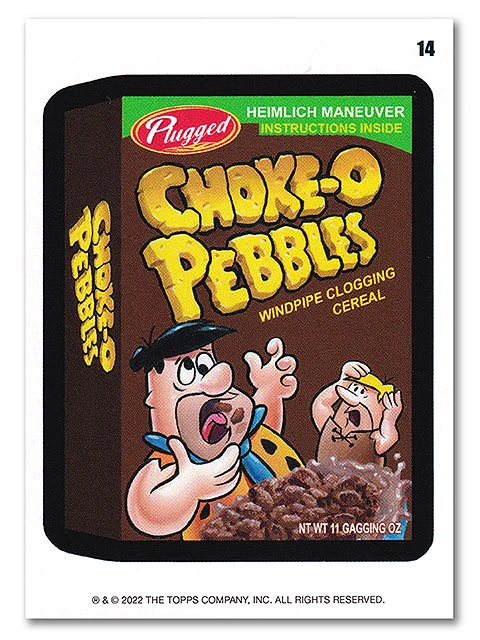 Choke-O Pebbles | Wacky Packages Wiki | Fandom