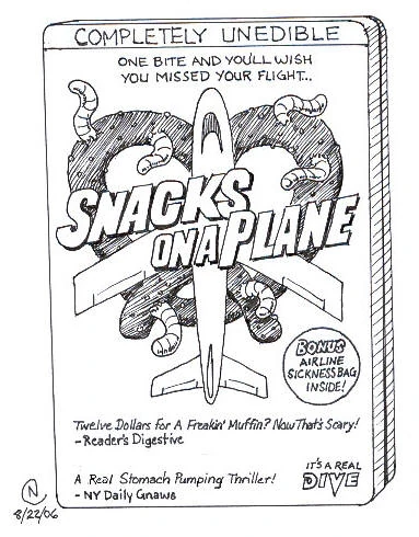 Snacks on a Plane | Wacky Packages Wiki | Fandom