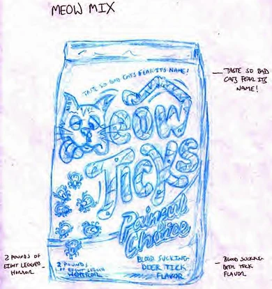 Meow Ticks | Wacky Packages Wiki | Fandom