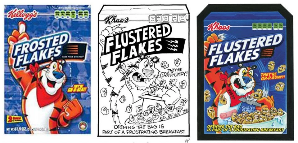 Flustered Flakes (rough concept) | Wacky Packages Wiki | Fandom