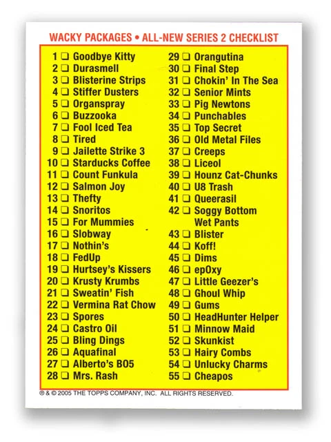 Wacky Packages ANS2 2005 | Wacky Packages Wiki | Fandom