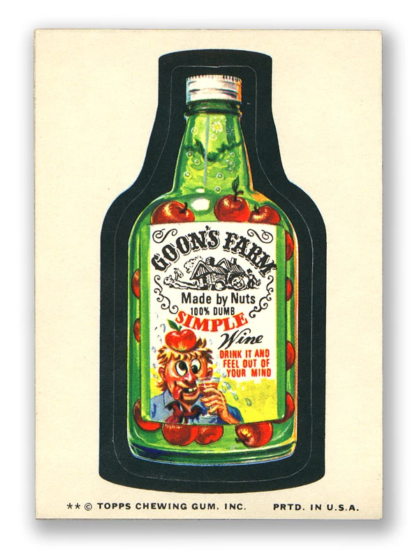 Goon's Farm Wine | Wacky Packages Wiki | Fandom