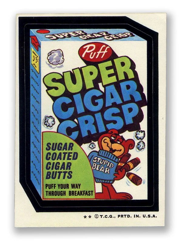 Super Cigar Crisp | Wacky Packages Wiki | Fandom