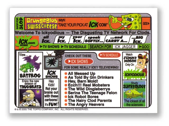 Ickyodious.com | Wacky Packages Wiki | Fandom