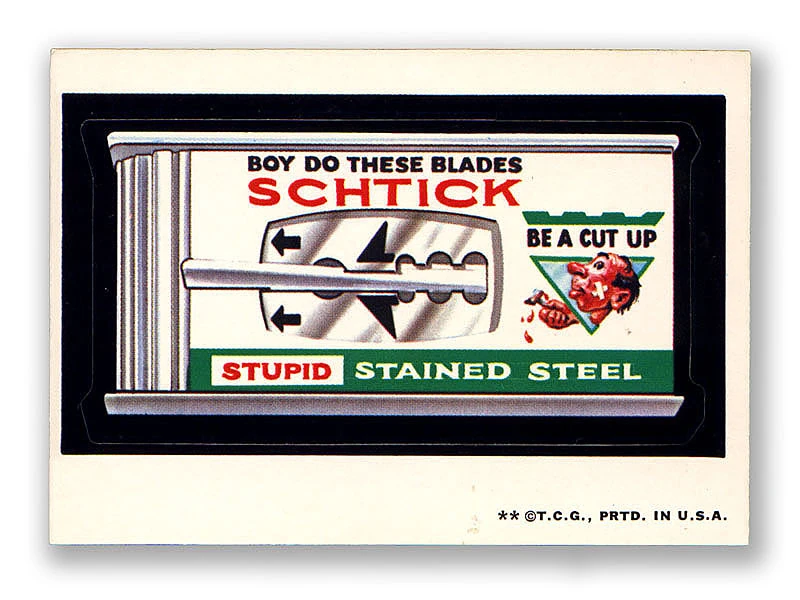 Schtick Blades | Wacky Packages Wiki | Fandom