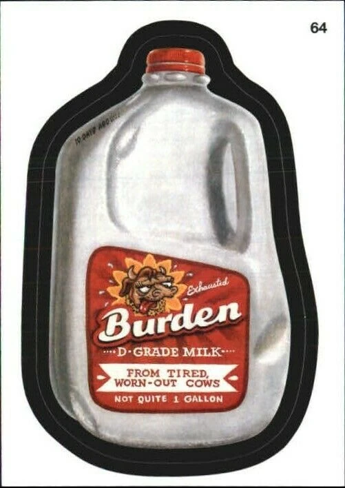 Burden D-Grade Milk | Wacky Packages Wiki | Fandom