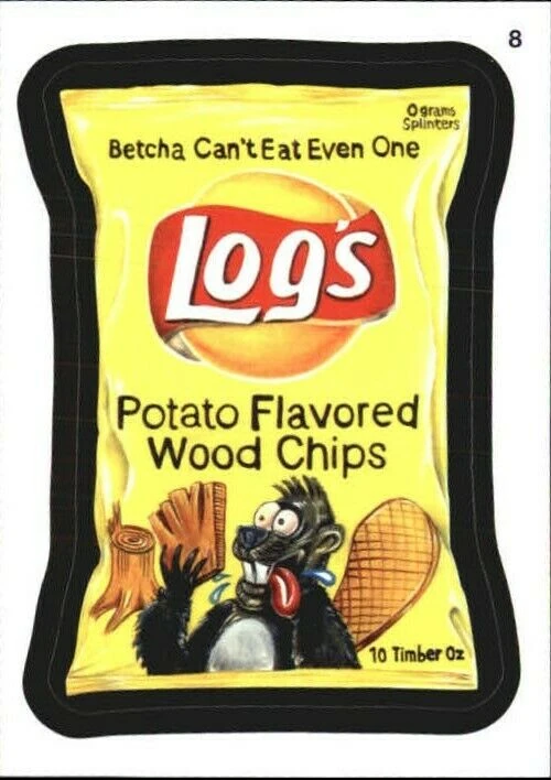 Log's Potato Flavored Wood Chips | Wacky Packages Wiki | Fandom