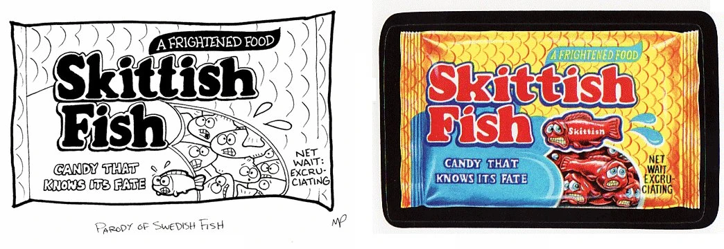 Skittish Fish (rough concept) | Wacky Packages Wiki | Fandom